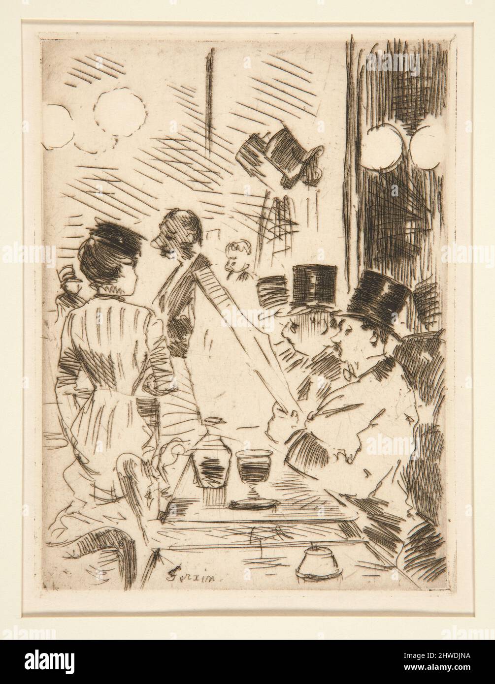 Le cafe de la nouvelle Athenes. Artist: Jean-Louis Forain, French, 1852 ...