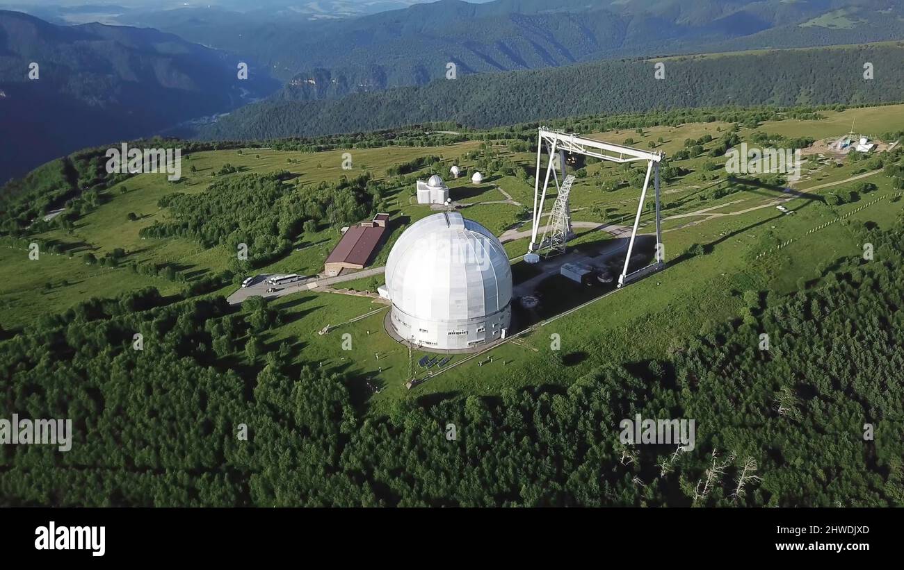 Top view of the star research center. Largest telescope in the ...