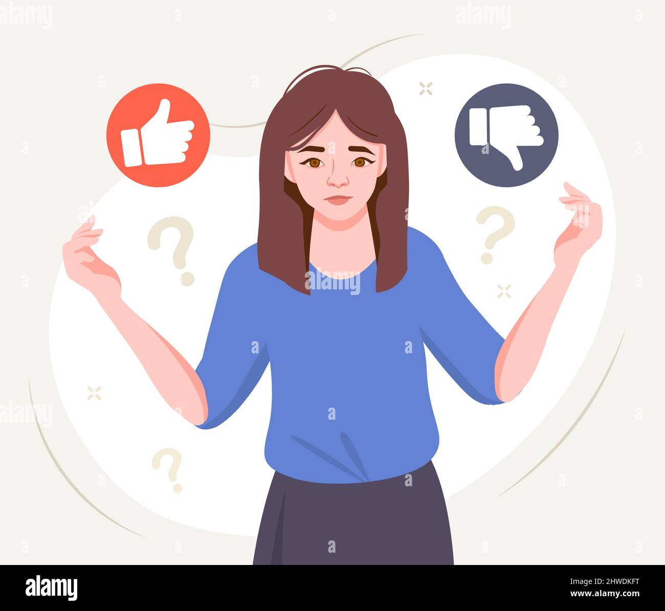 Difficult choice abstract concept Stock Vector Image & Art - Alamy