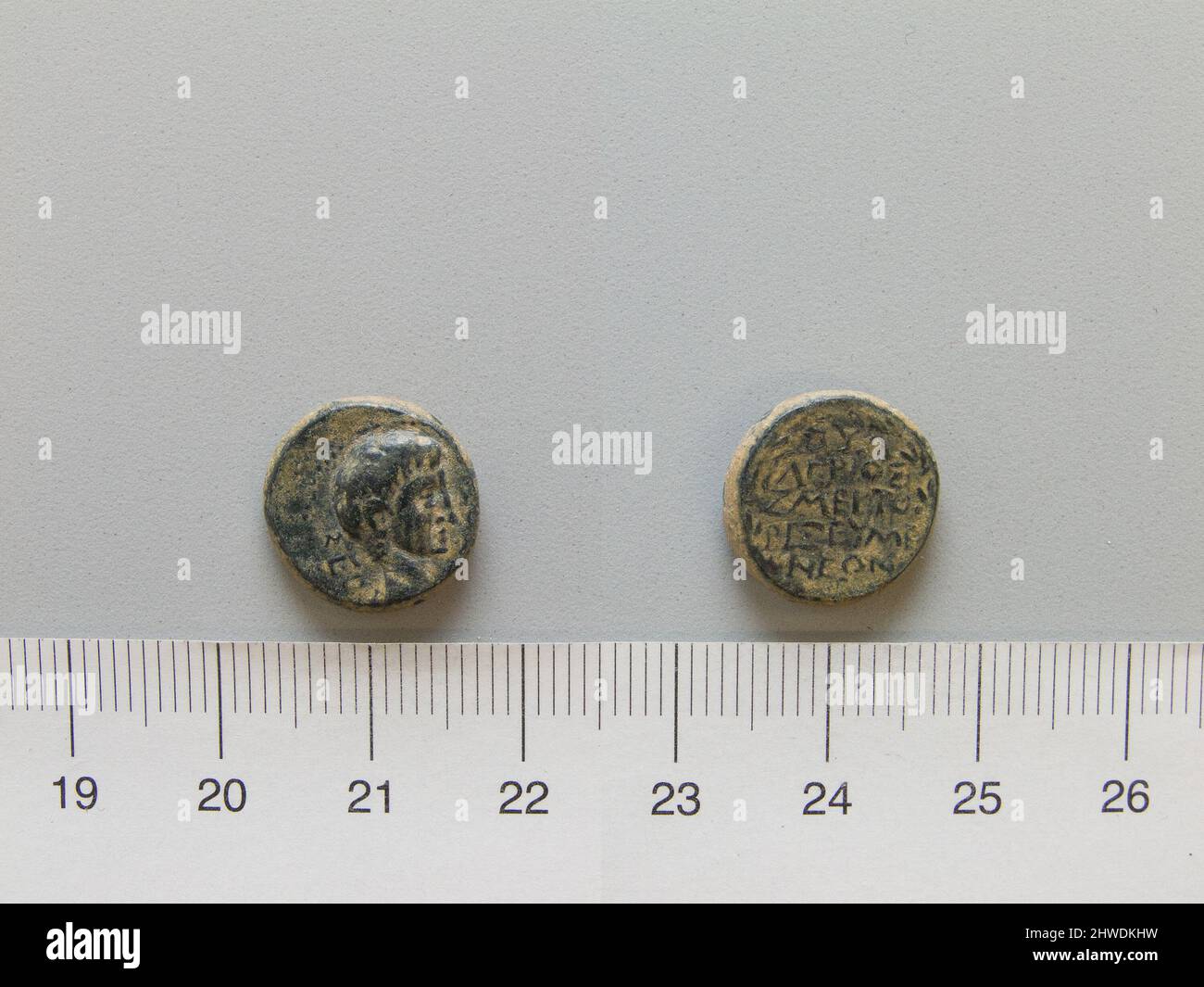 Coin of Tiberius, Emperor of Rome from Eumeneia. Ruler: Tiberius ...