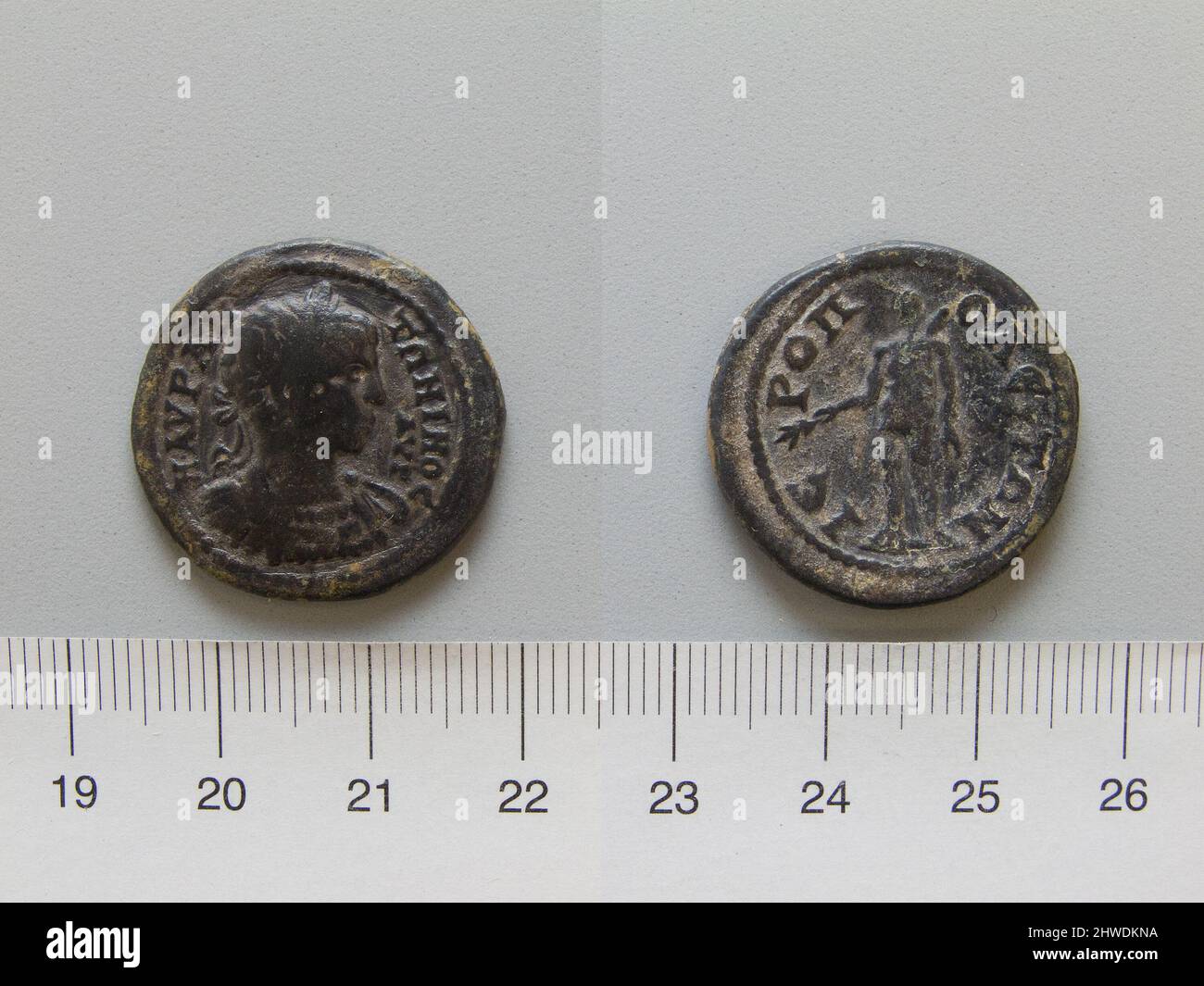 Coin of Elagabalus, Emperor of Rome from Hierapolis. Ruler: Elagabalus ...