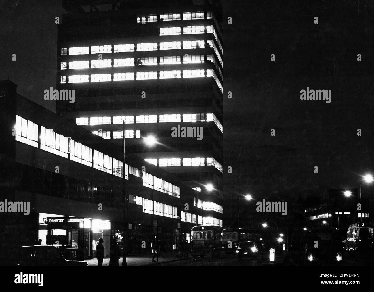 Western Tower, Station Hill, Reading, Circa 1970 Stock Photo - Alamy
