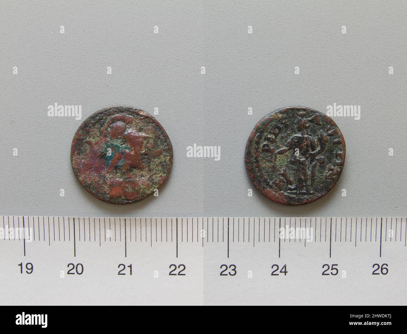 Coin of Macrinus, Emperor of Rome from Laodicea ad Libanum. Ruler ...