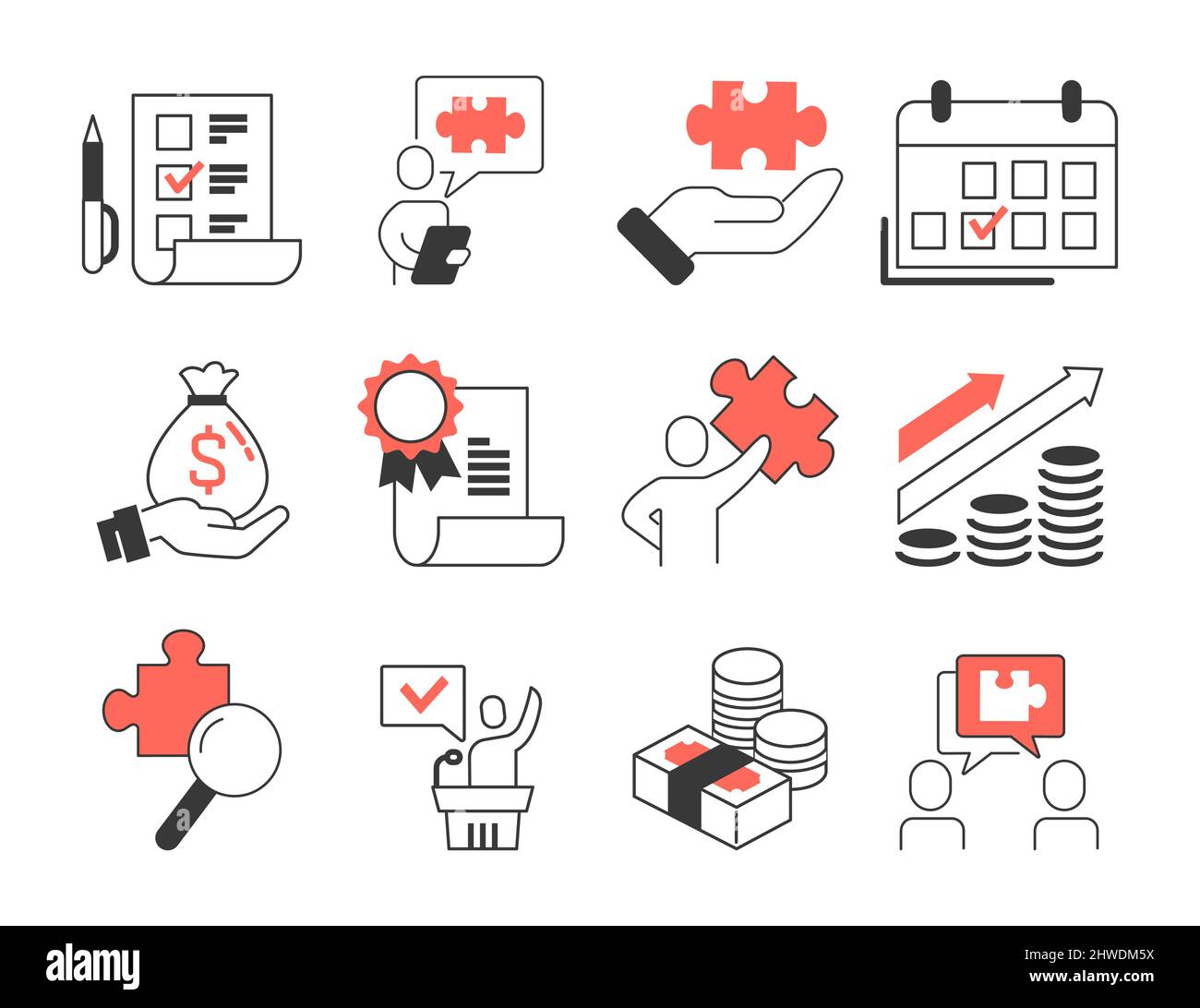 Set of Business People icon Stock Vector Image & Art - Alamy