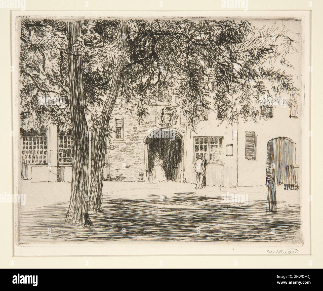 Coin de l’abbaye. Artist: Charles Huard, French, 1874–1965 Stock Photo ...