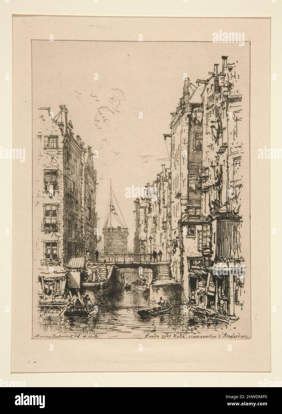 Vieux quartier d’Amsterdam (Old Quarter of Amsterdam). Artist: Maxime ...