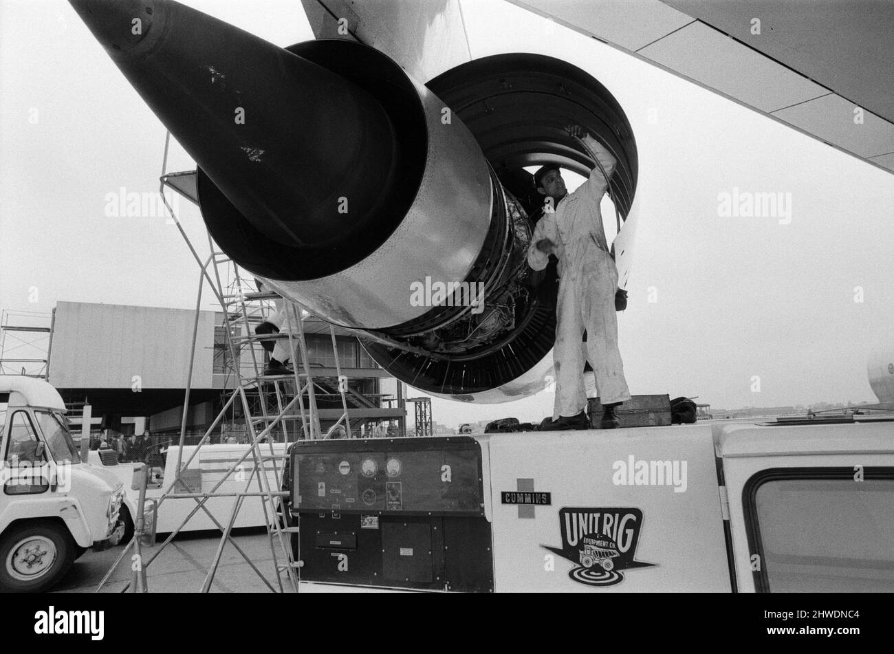 The 361 passenger Boeing 747 arrives at Heathrow Airport. The first ...