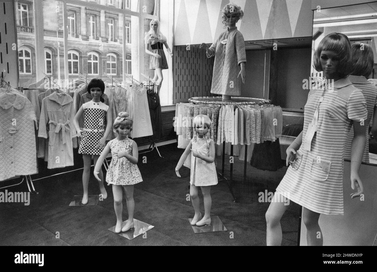 F W Woolworth Department Store, Liverpool, 24th June 1970. Fashion ...