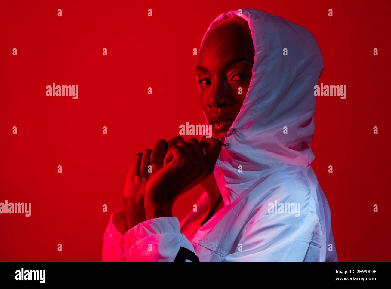 Prove yourself to yourself, not to others. Red filtered shot of a ...