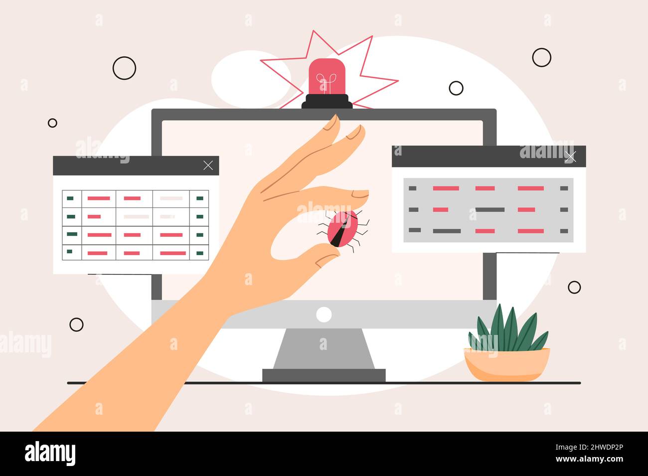 Work breakdown man Stock Vector Images - Alamy