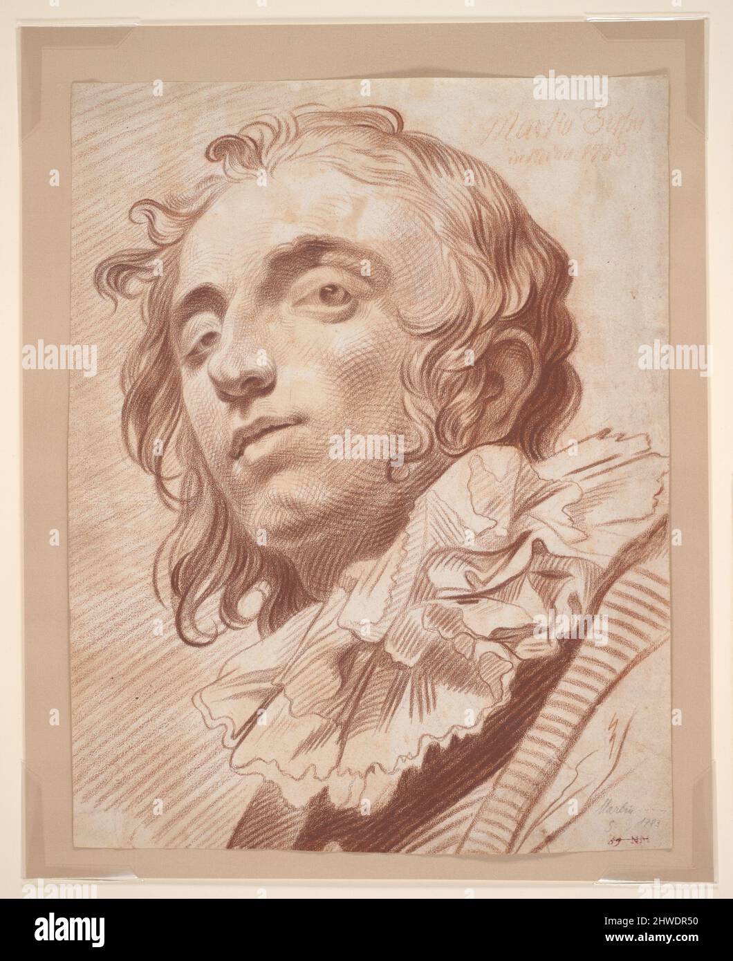 Head of a Young Man. Artist, circle of: Jakob Matthias Schmutzer ...