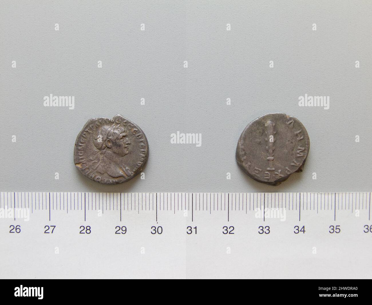 Didrachm of Trajan, Emperor of Rome from Caesarea. Ruler: Trajan ...
