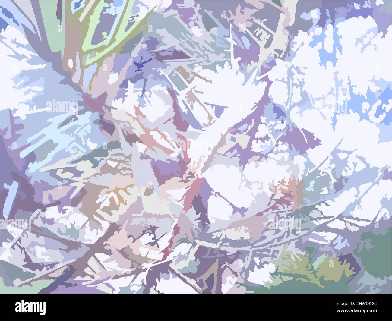 Pine motif for backgrounds and textures. Pine branches in cold tones ...