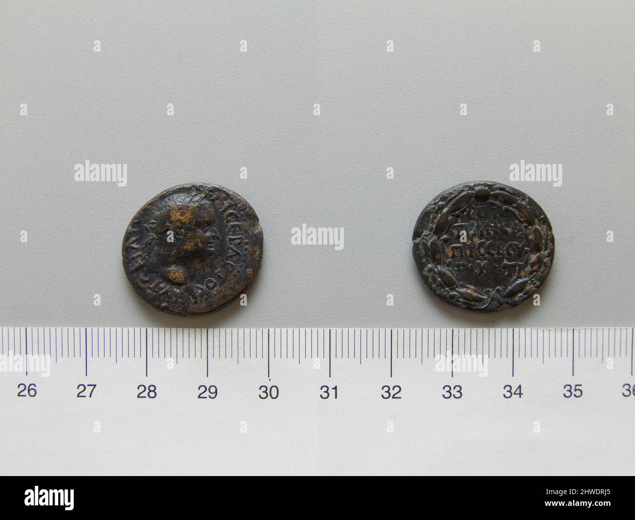 Coin of Titus, Emperor of Rome from Caesareia, Cappadocia. Ruler: Titus ...