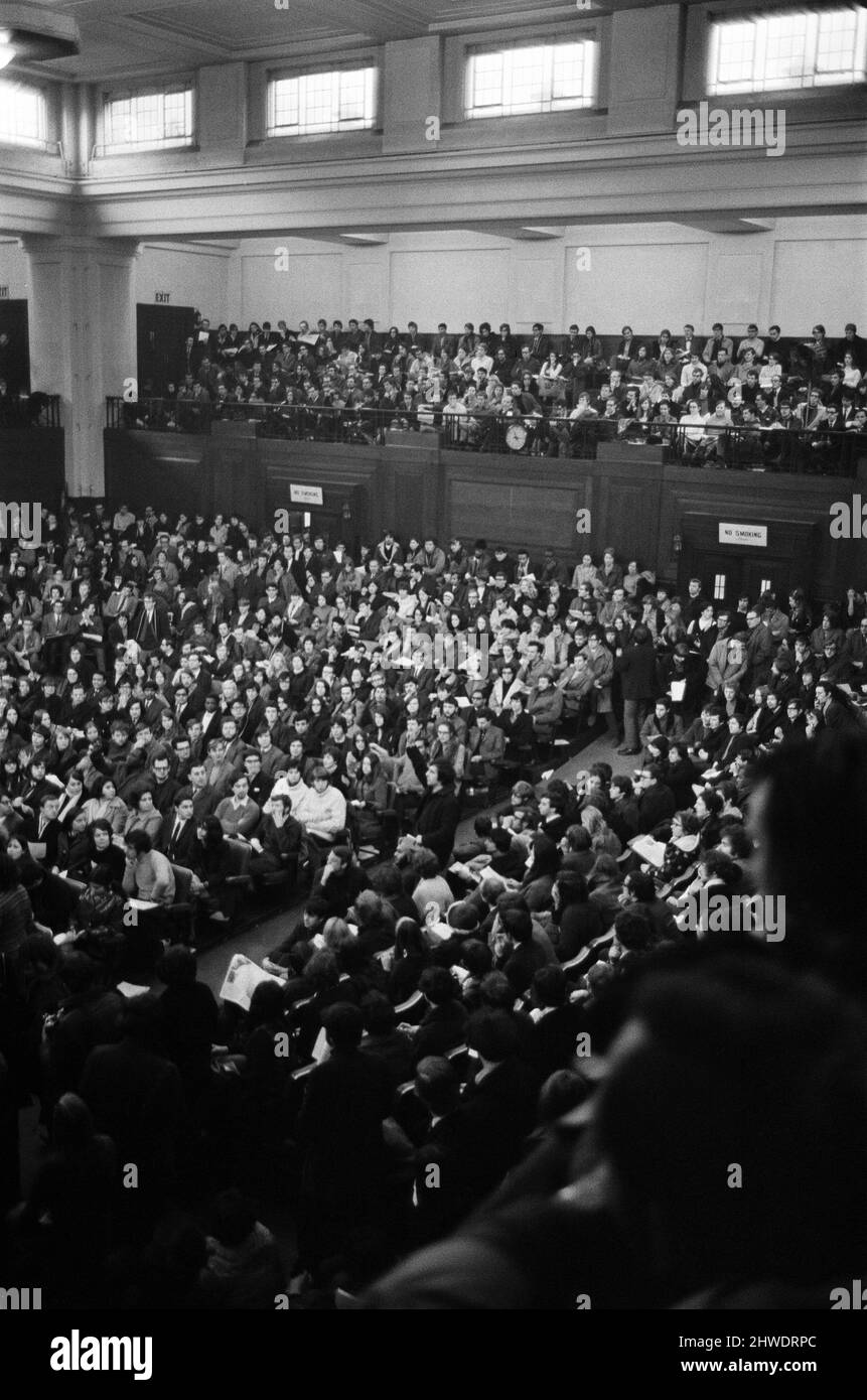 London School of Economics (LSE) emergency Union meeting. The meeting ...