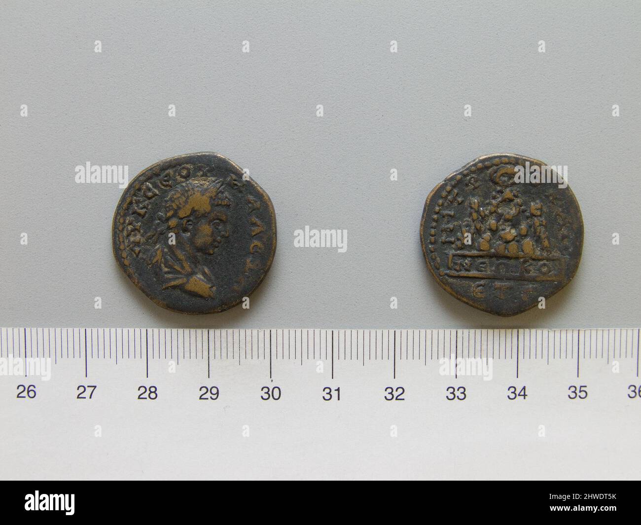 Coin of Severus Alexander, Emperor of Rome from Caesareia, Cappadocia ...