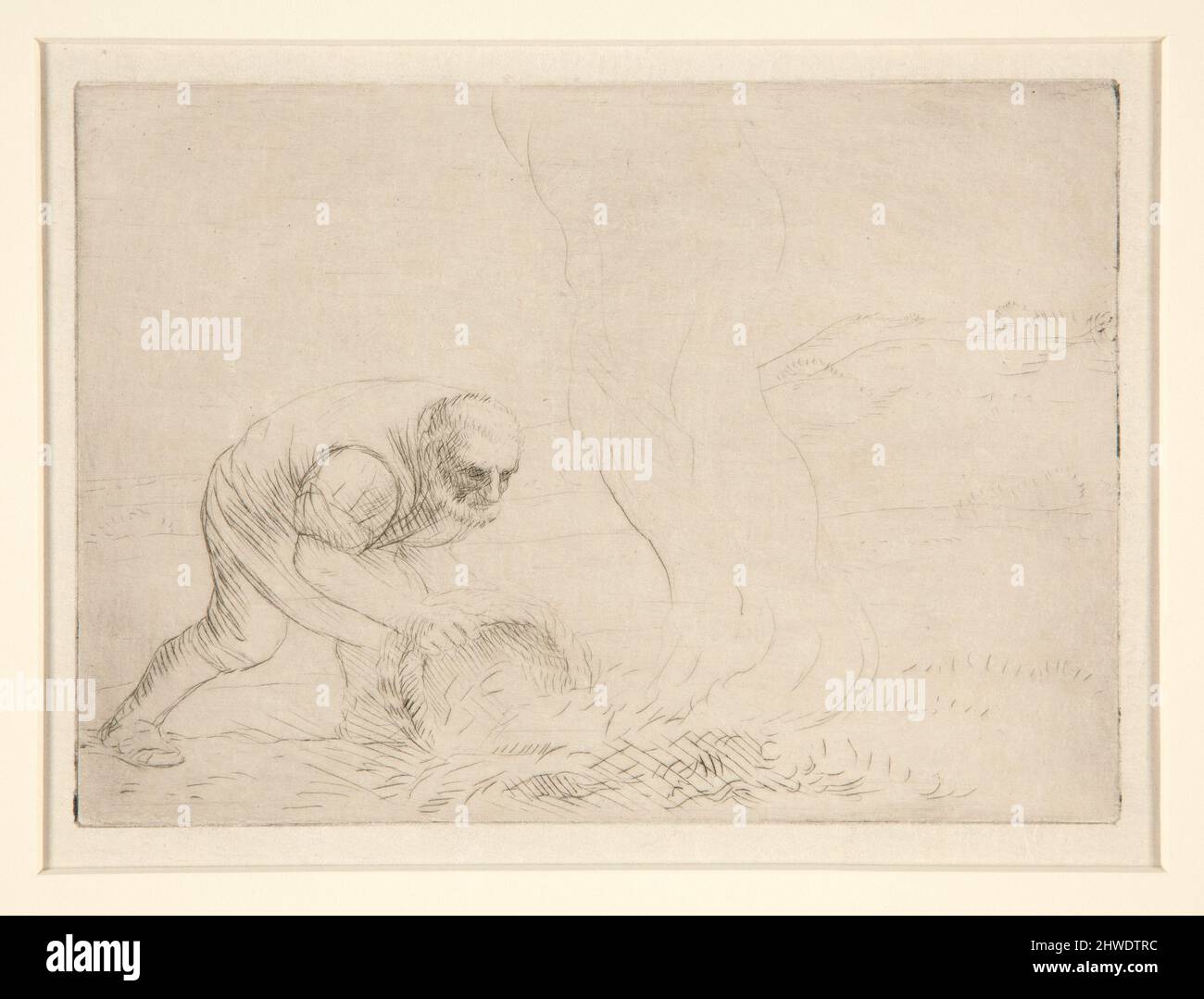 Le Bruleur d’Herbes (The Grass Burner). Artist: Alphonse Legros, French ...