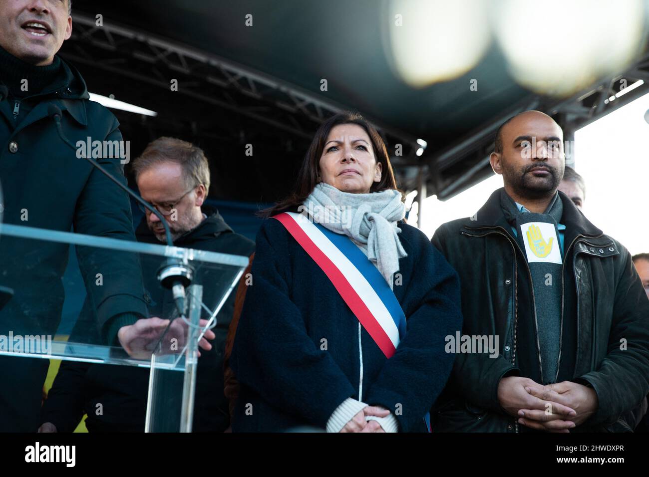 Anne Hidalgo candidate for the presidential election, President of SOS ...