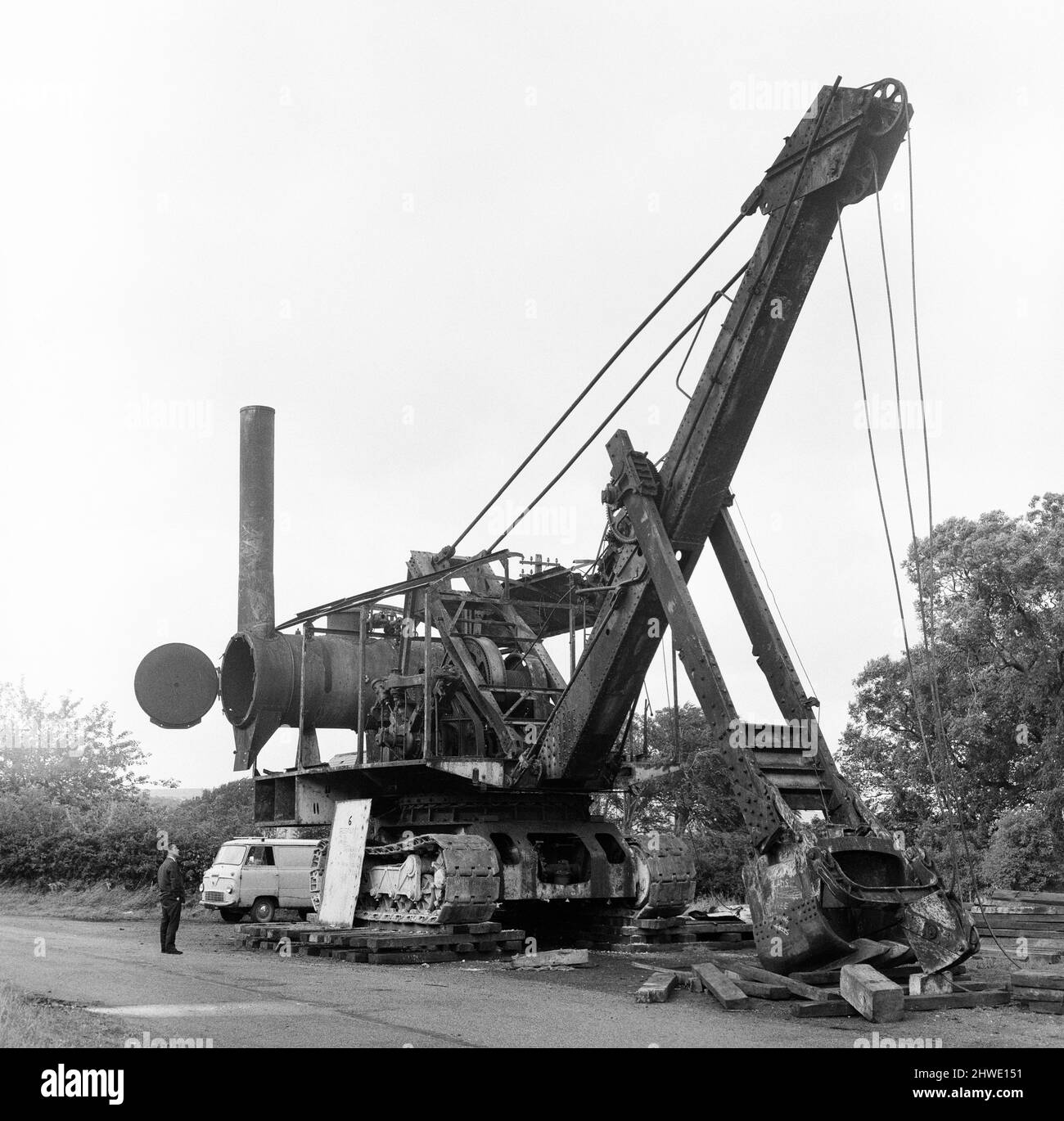 Steam powered Excavating Machine, aka Steam Navvy, at Beamish Museum ...