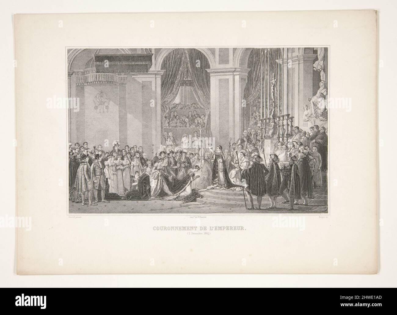 Couronnement de l’Empereur (Coronation of the Emperor). Engraver ...