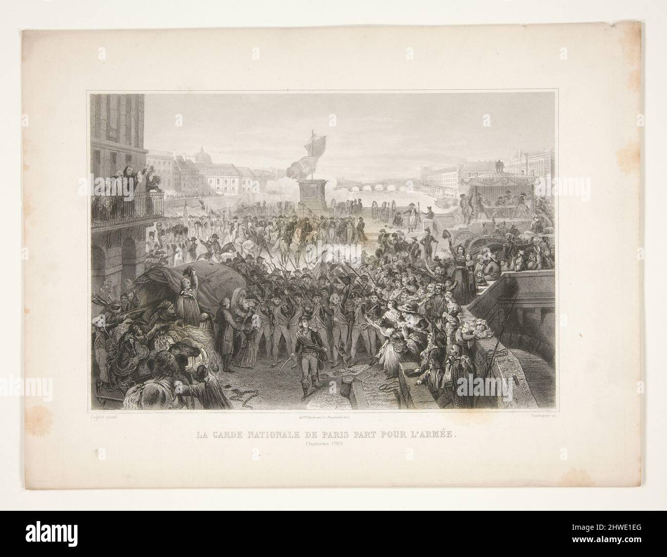 La Garde Nationale de Paris part pour l’armée (The National Guard of ...
