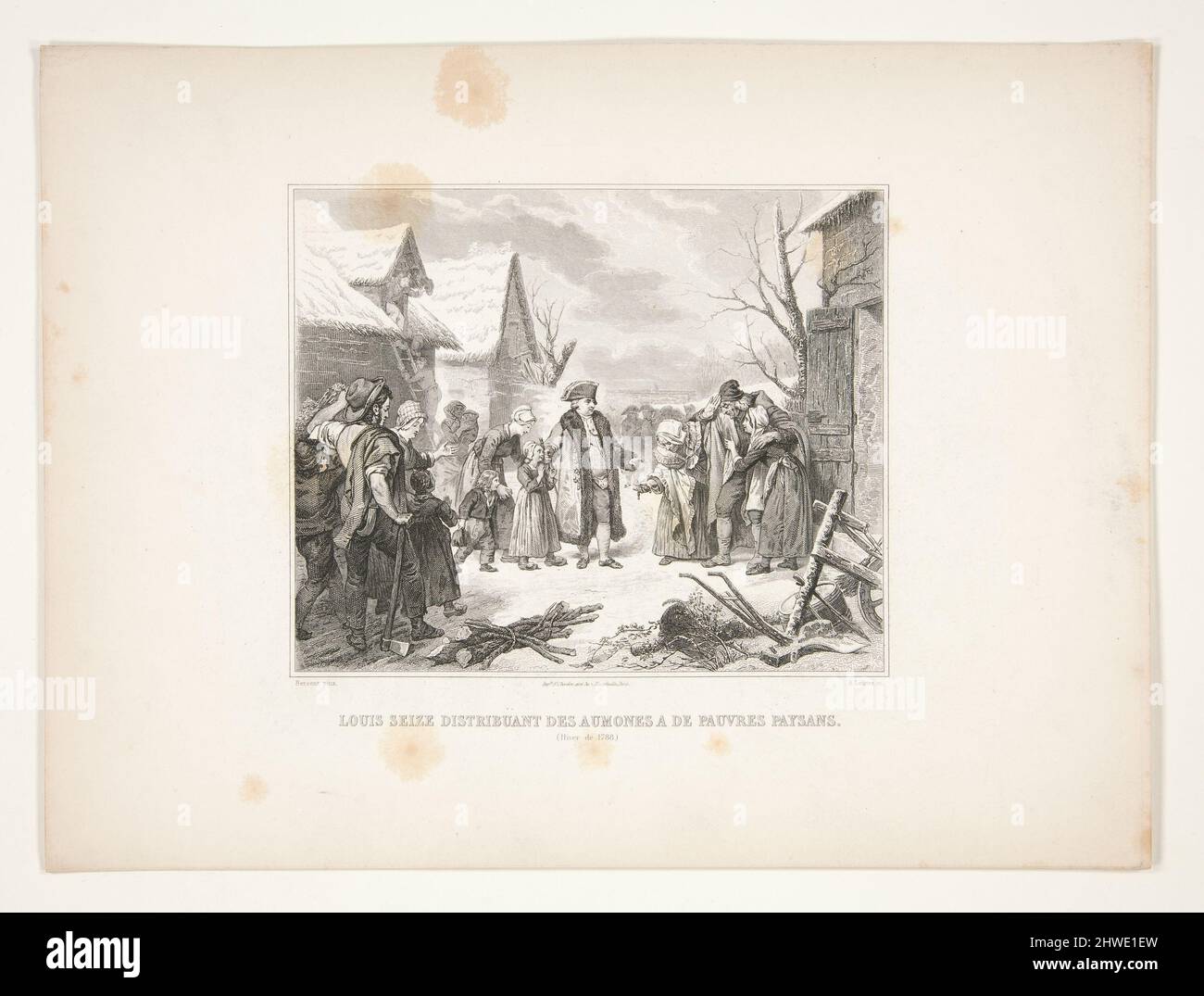 Louis xvi giving alms to the poor hi-res stock photography and images ...