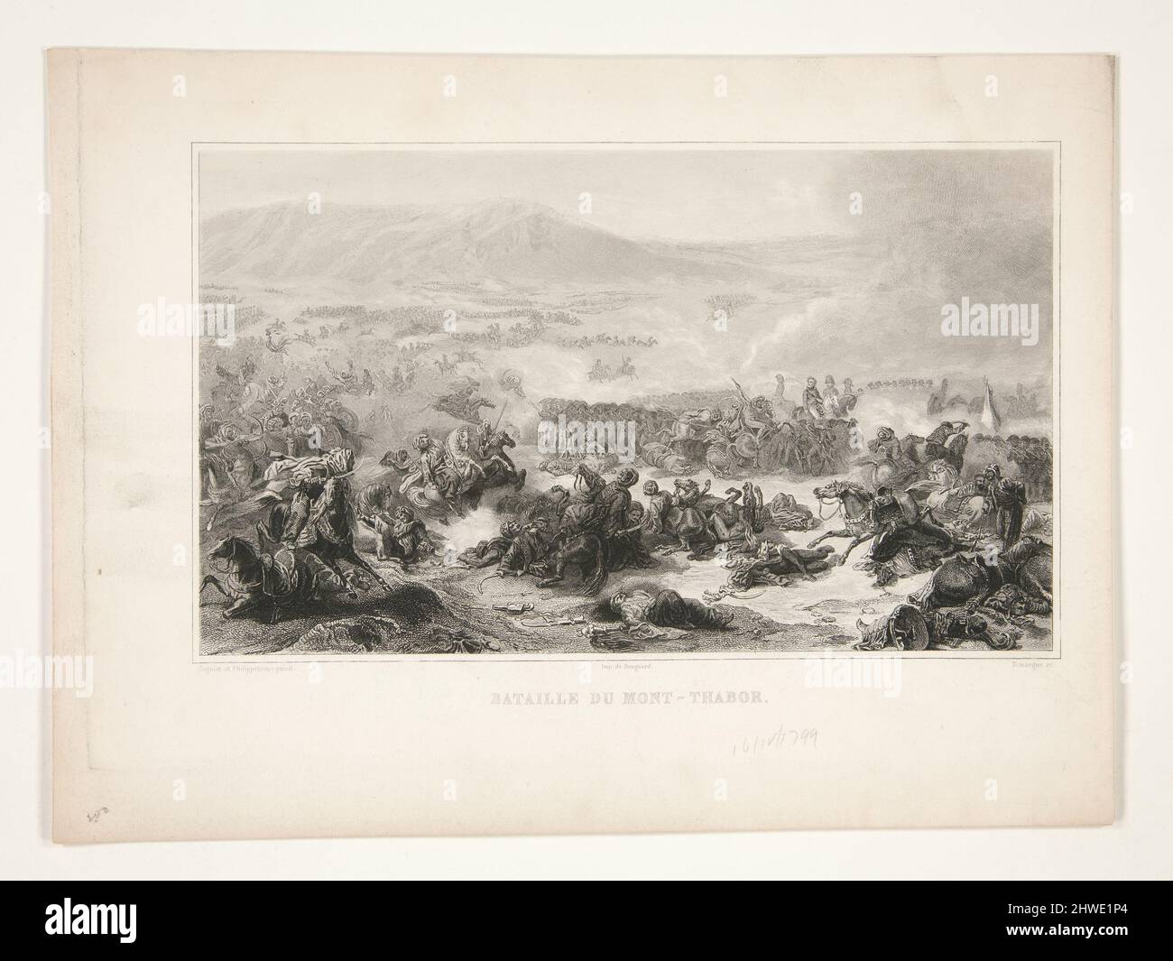 Bataille du Mont-Thabor (Battle of Mount Tabor). Engraver: Emile ...