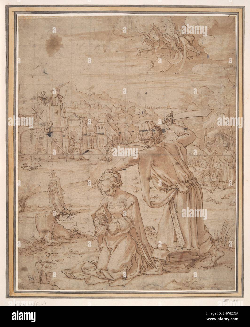 Beheading of St. Barbara. Artist: Jan Swart van Groningen, Dutch, 1500 ...