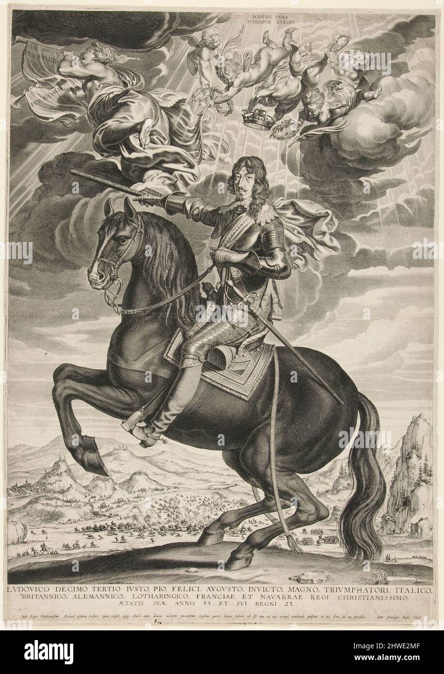 Equestrian Portrait of Louis XIII (Bourbon) (1601-1603) at the age of ...