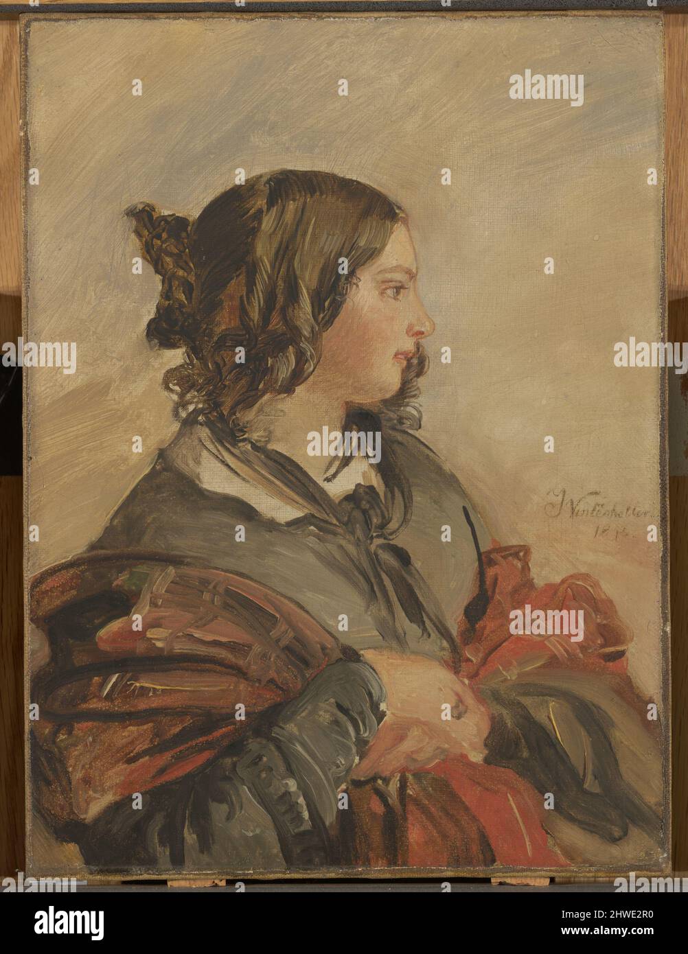 Portrait of the Young Queen Victoria. Artist: Franz Xaver Winterhalter ...