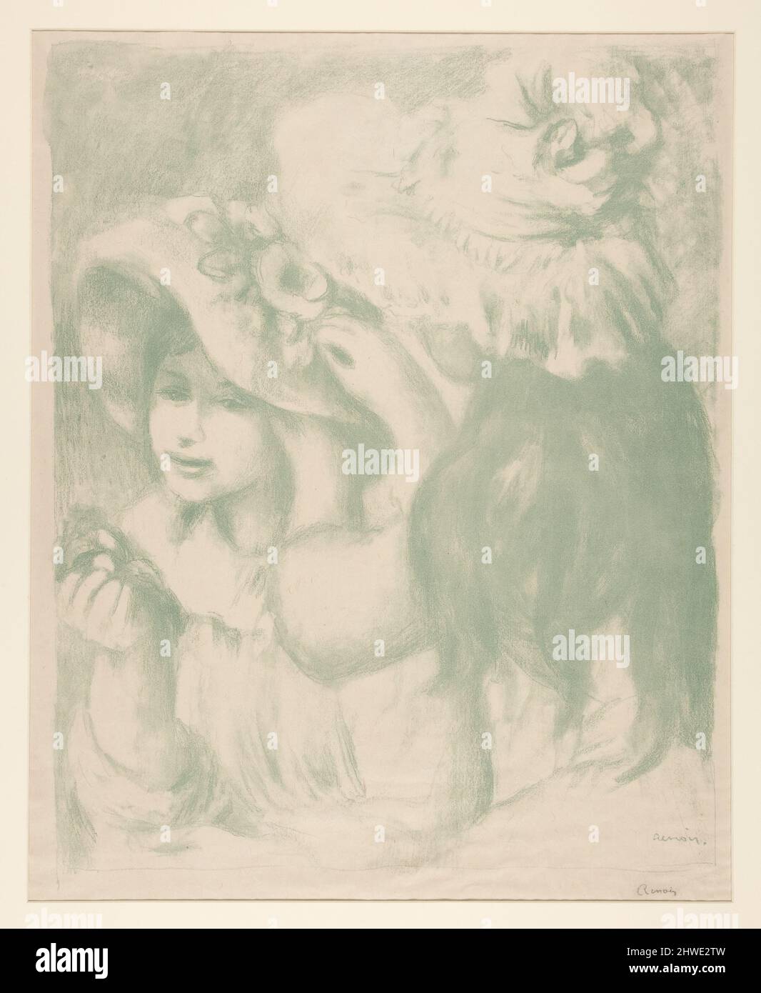 Le Chapeau Épinglé (The Pinned Hat). Artist: Pierre-Auguste Renoir ...