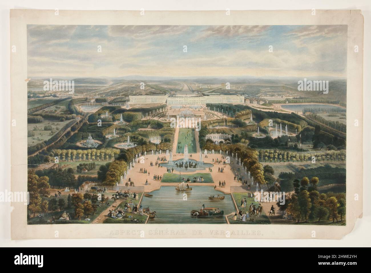 Aspect General de Versailles. Artist: Jacques Alphonse Testard, French ...