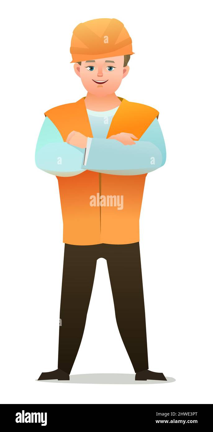 Little boy in overalls. Teen Handyman, locksmith or repairman. Cheerful ...