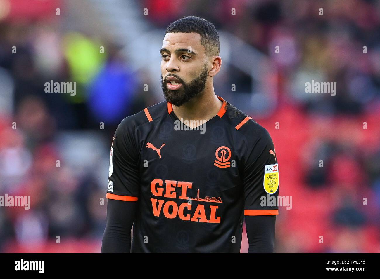 CJ Hamilton #22 of Blackpool during the game Stock Photo - Alamy