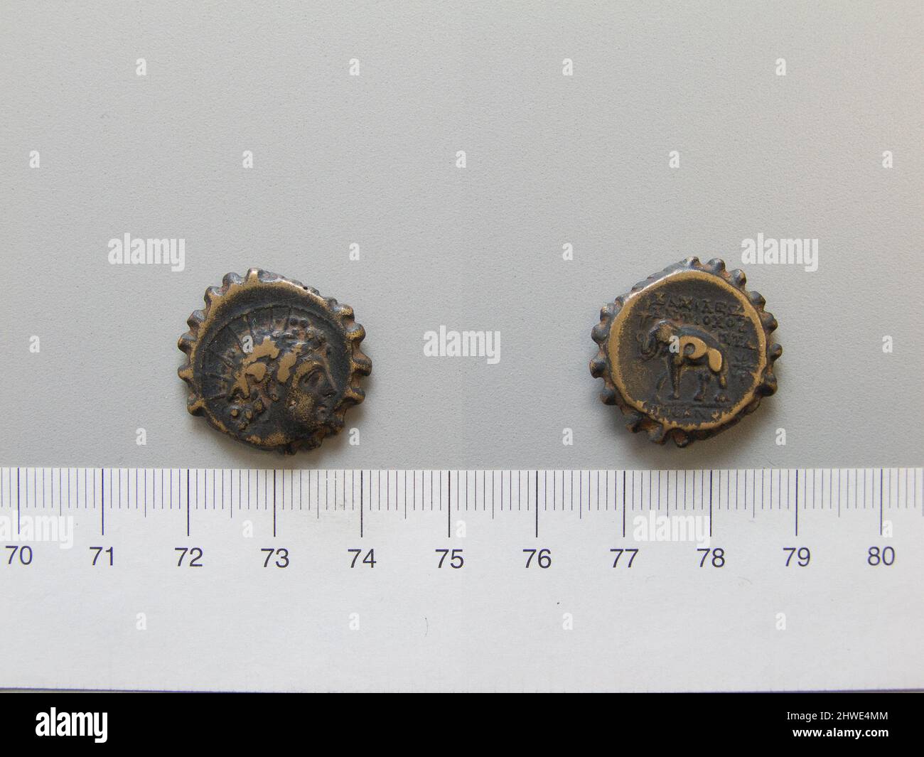 Coin of Antiochus VI Dionysus, King of the Seleucid Kingdom. Ruler ...