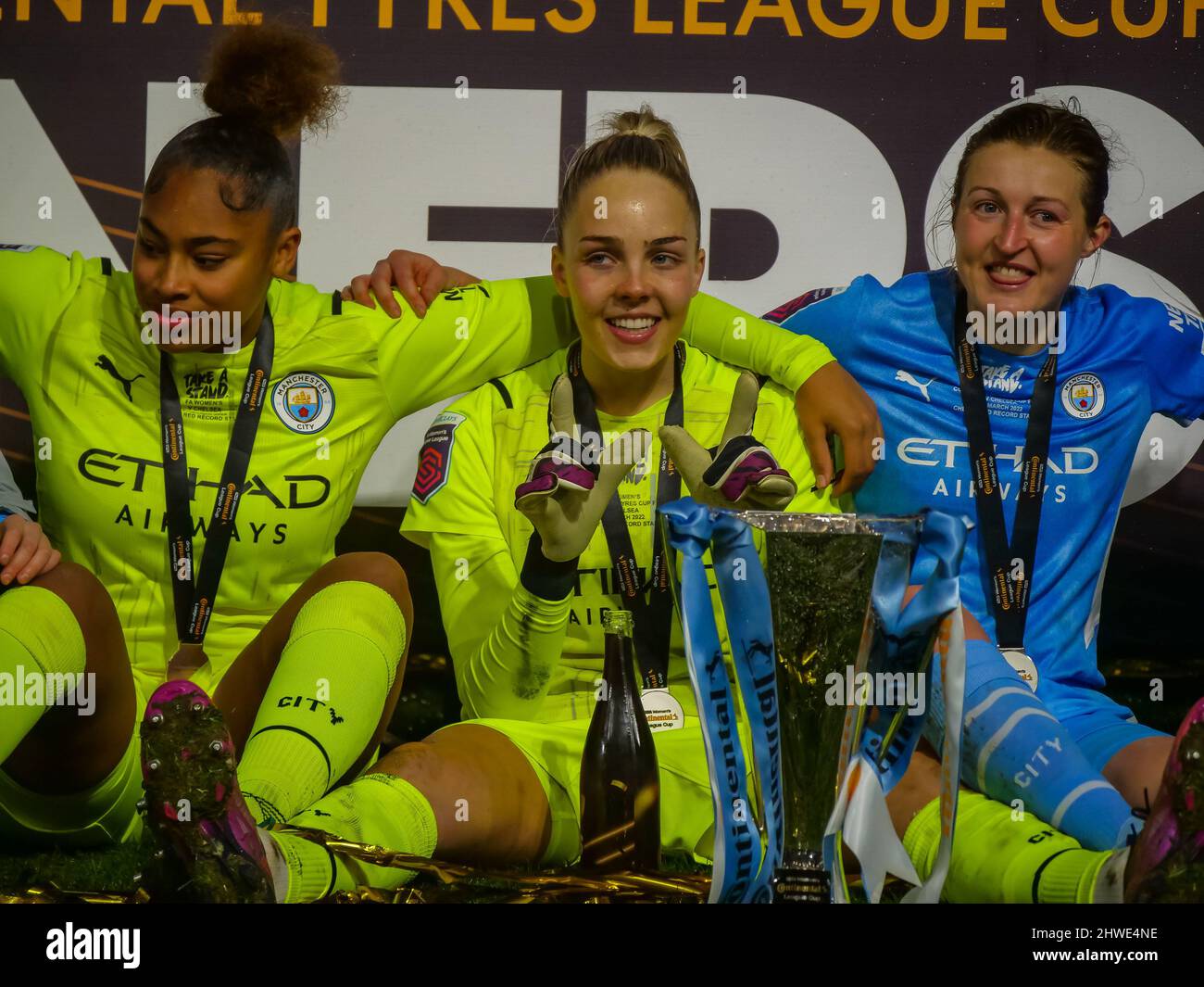 Manchester city women winners hi-res stock photography and images - Alamy
