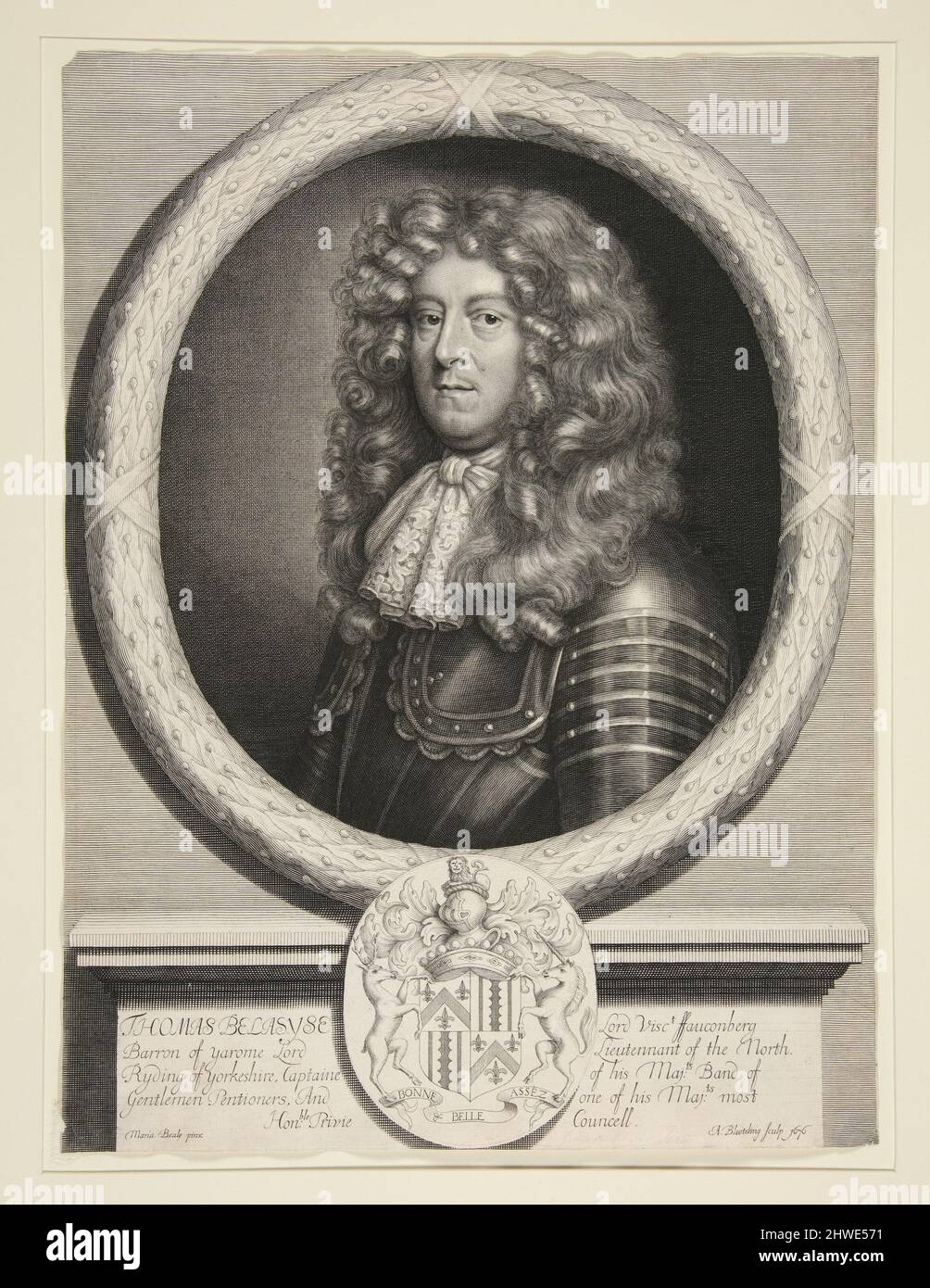 Thomas Belasyse, Lord Viscount Fauronberg. Artist: Abraham Blooteling ...