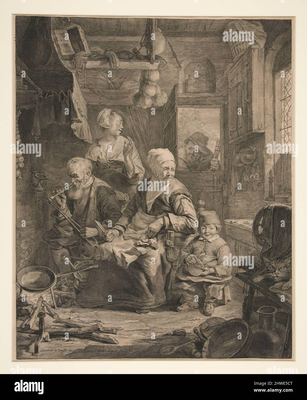 The Pancake Woman. Artist: Cornelis Visscher, Dutch, ca. 1629–1658 ...