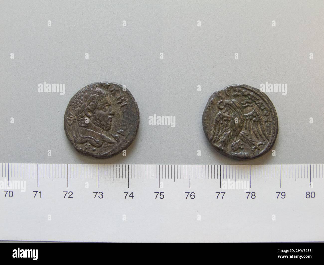 Tetradrachm of Macrinus, Emperor of Rome from Emisa. Ruler: Macrinus ...