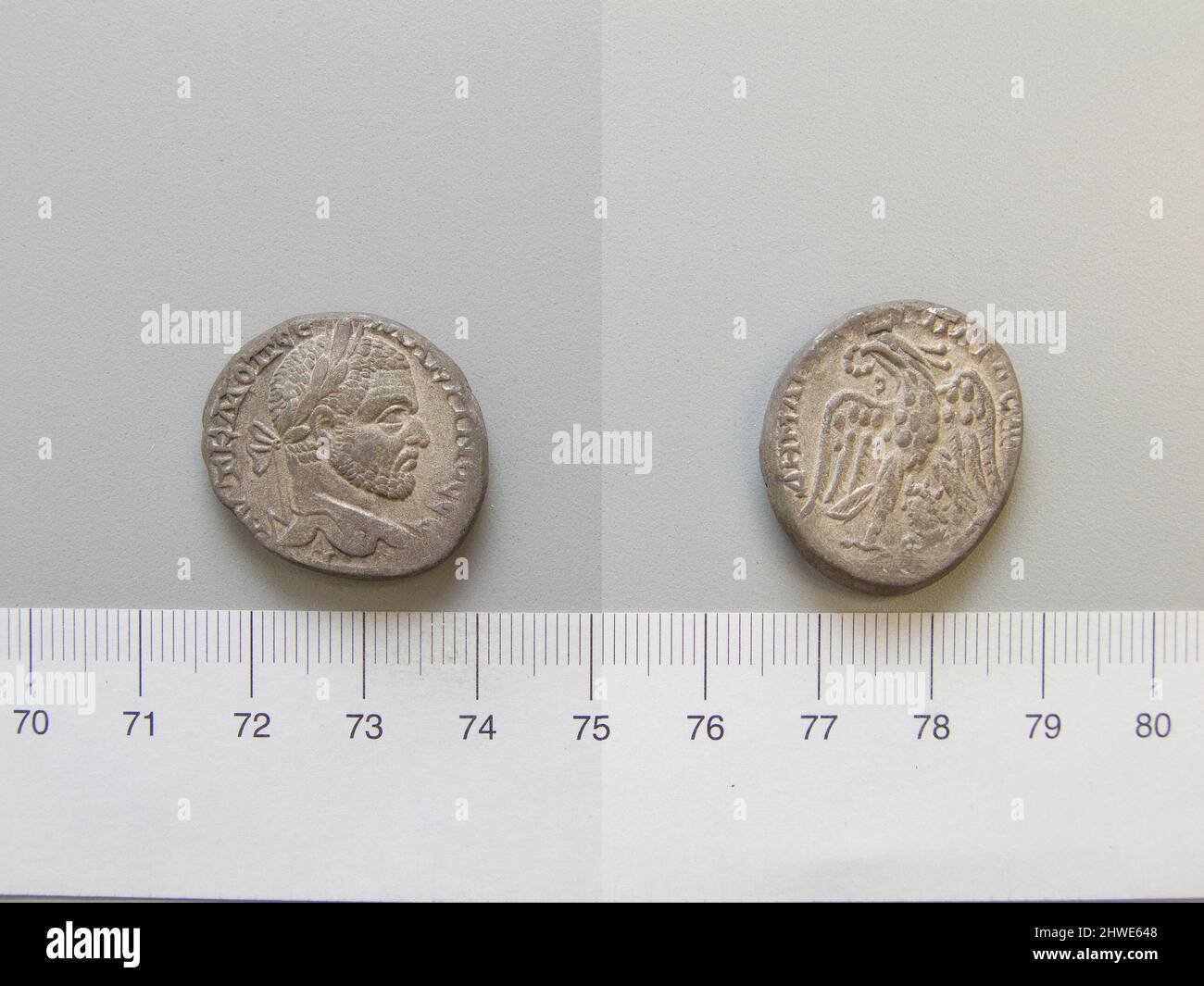 Tetradrachm of Macrinus, Emperor of Rome from Emisa. Ruler: Macrinus ...