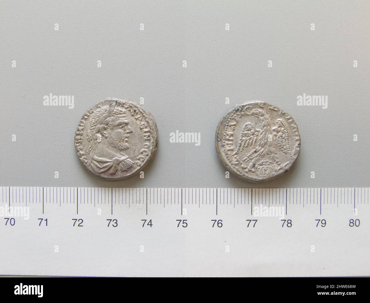 Tetradrachm of Macrinus, Emperor of Rome from Gadara. Ruler: Macrinus ...