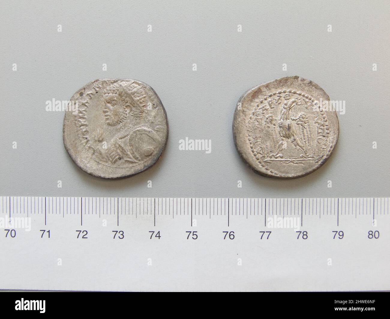 Tetradrachm of Caracalla, Roman Emperor from Cyrrhus. Ruler: Caracalla ...