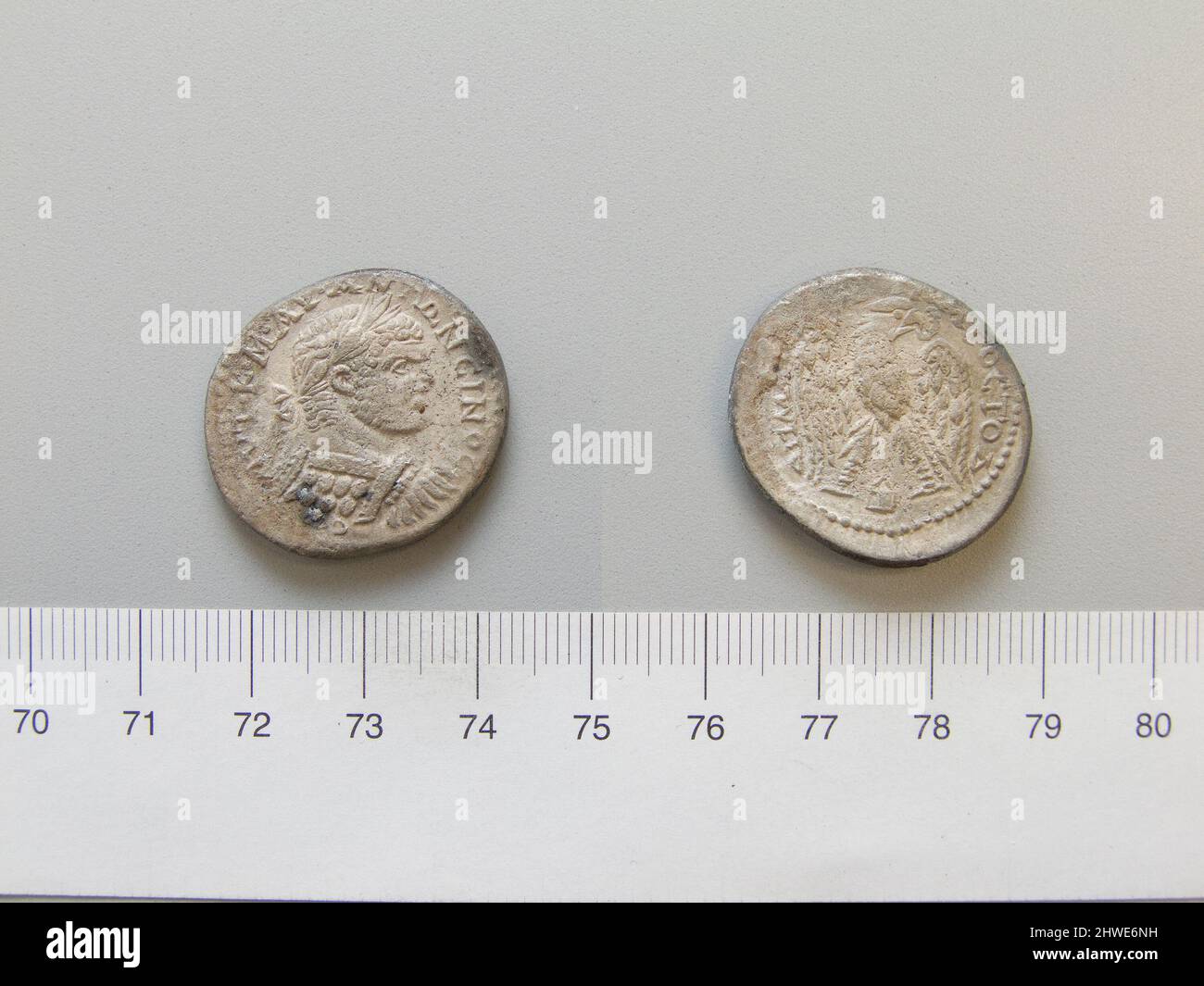Tetradrachm of Caracalla, Roman Emperor from Edessa, Mesopotamia. Ruler ...