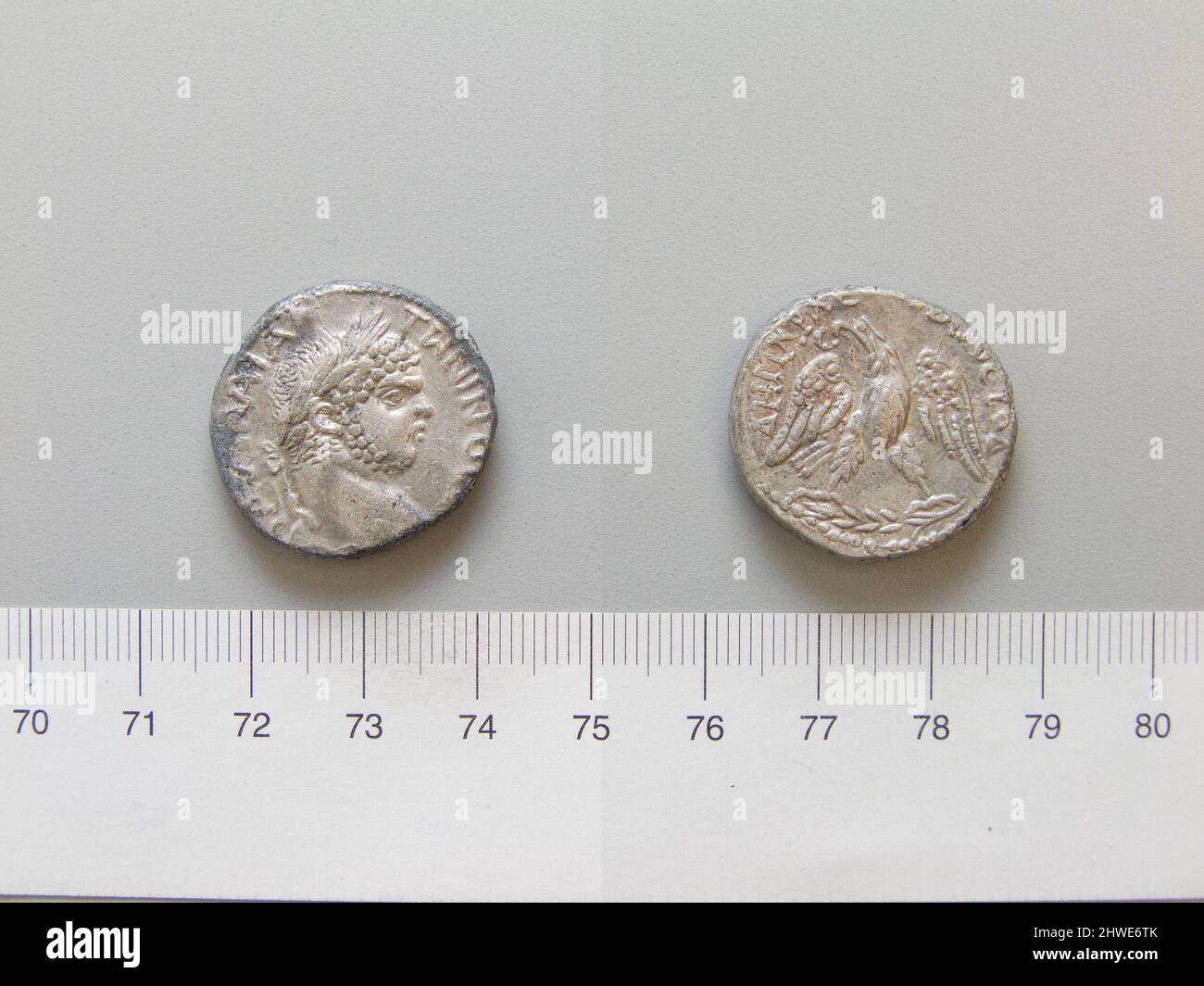 Tetradrachm of Caracalla, Roman Emperor from Cyprus. Ruler: Caracalla ...