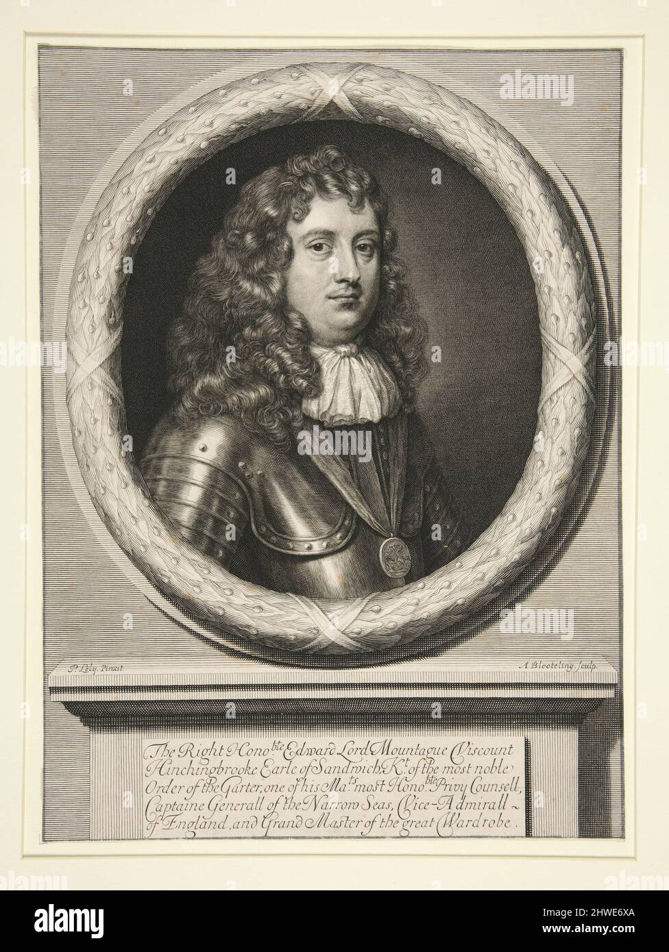 Edward Lord Montagu, Earl of Sandwich. Artist: Abraham Blooteling ...
