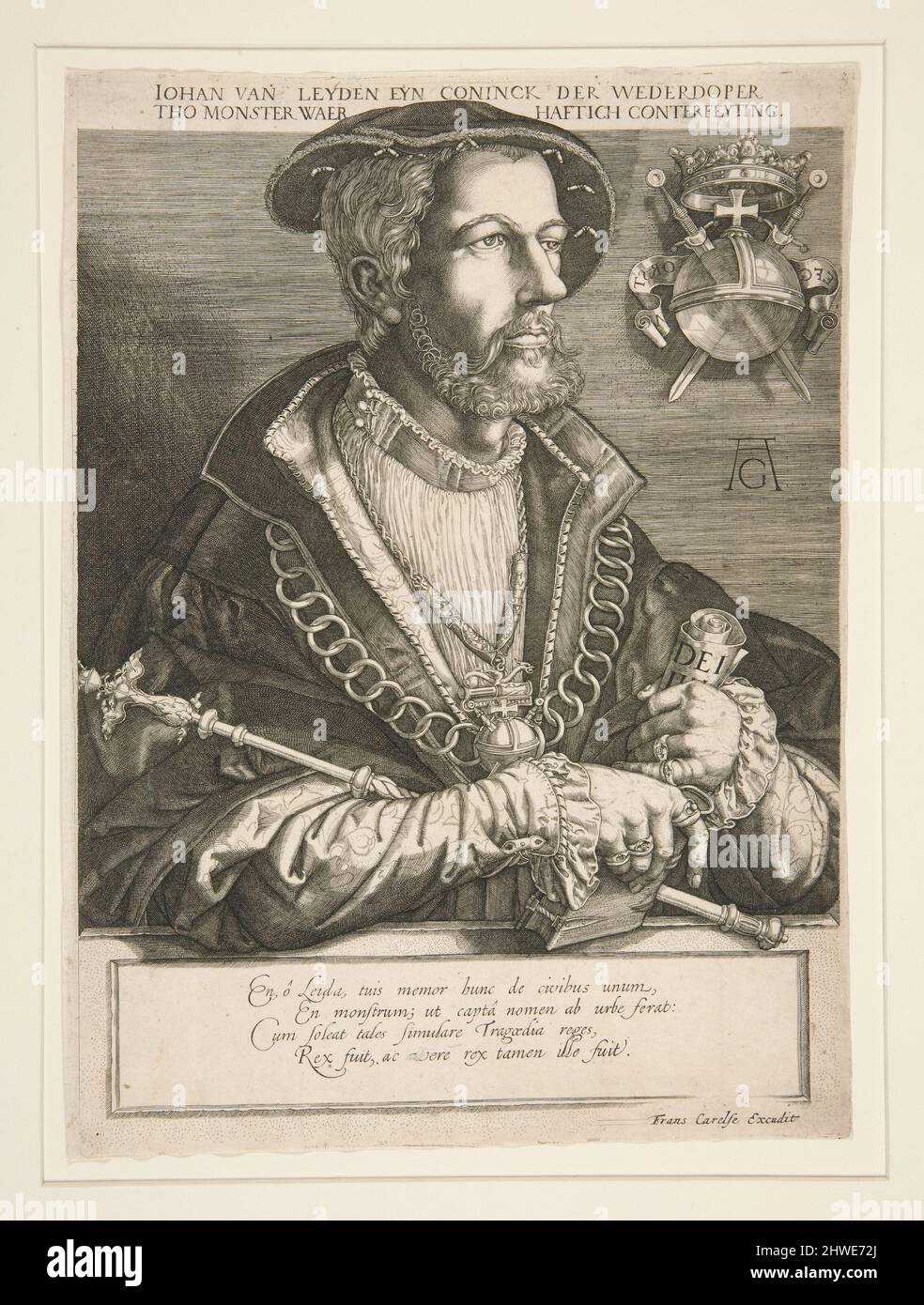 Jan Beuckelszoon (Jan van Leyden). Artist: Jan Harmensz. Muller, Dutch ...