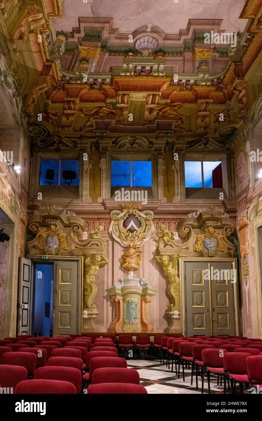 Beautiful Slovenska Bistrica Castle from outside and inside Stock Photo ...