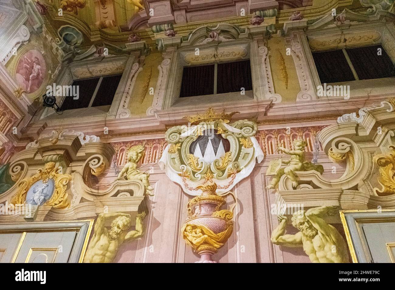 Beautiful Slovenska Bistrica Castle from outside and inside Stock Photo ...
