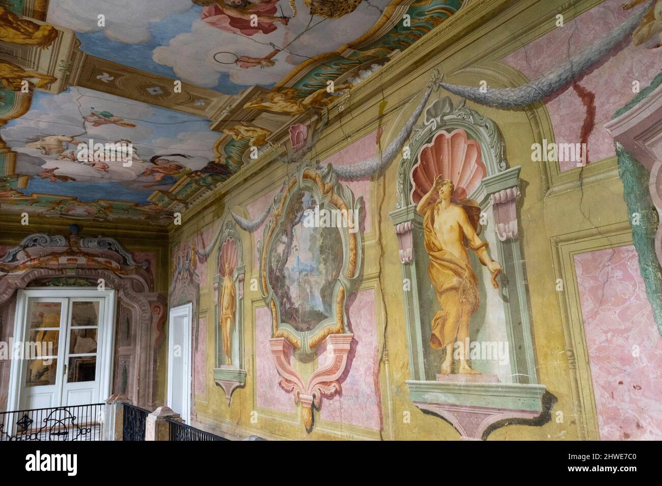 Beautiful Slovenska Bistrica Castle from outside and inside Stock Photo ...