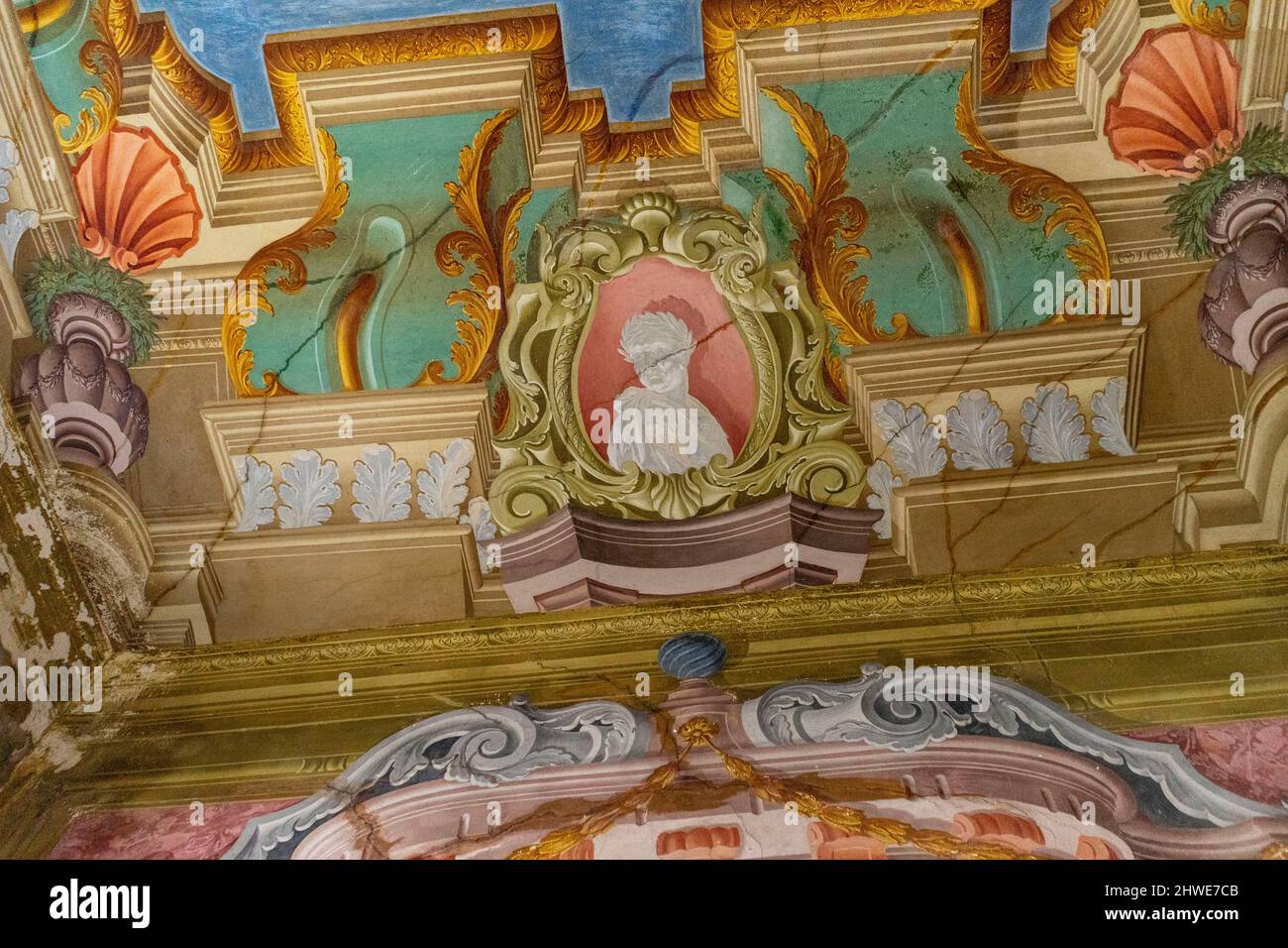 Beautiful Slovenska Bistrica Castle from outside and inside Stock Photo ...